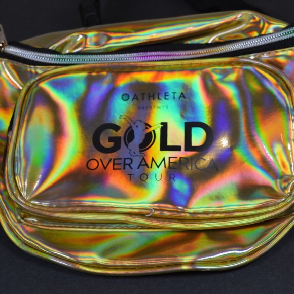 Athleta | Bags | Athleta Gold Over America Tour Simone Biles Fanny Pack ...